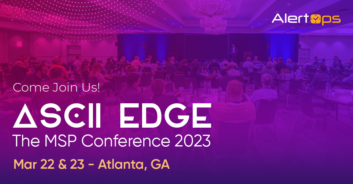 AlertOps will be sponsoring ASCII Edge Atlanta 2023